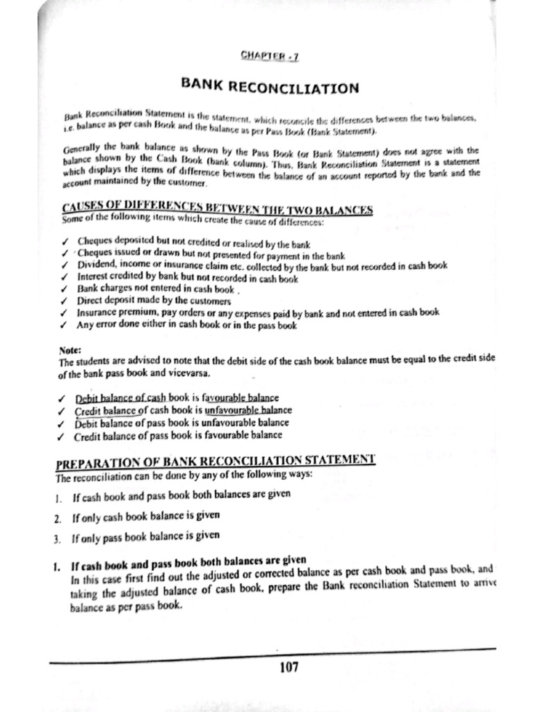 Bank Reconciliation - POA - 2024 | PDF