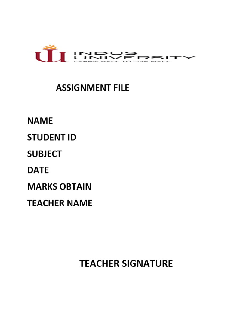 Student Assignment Submission Form | PDF