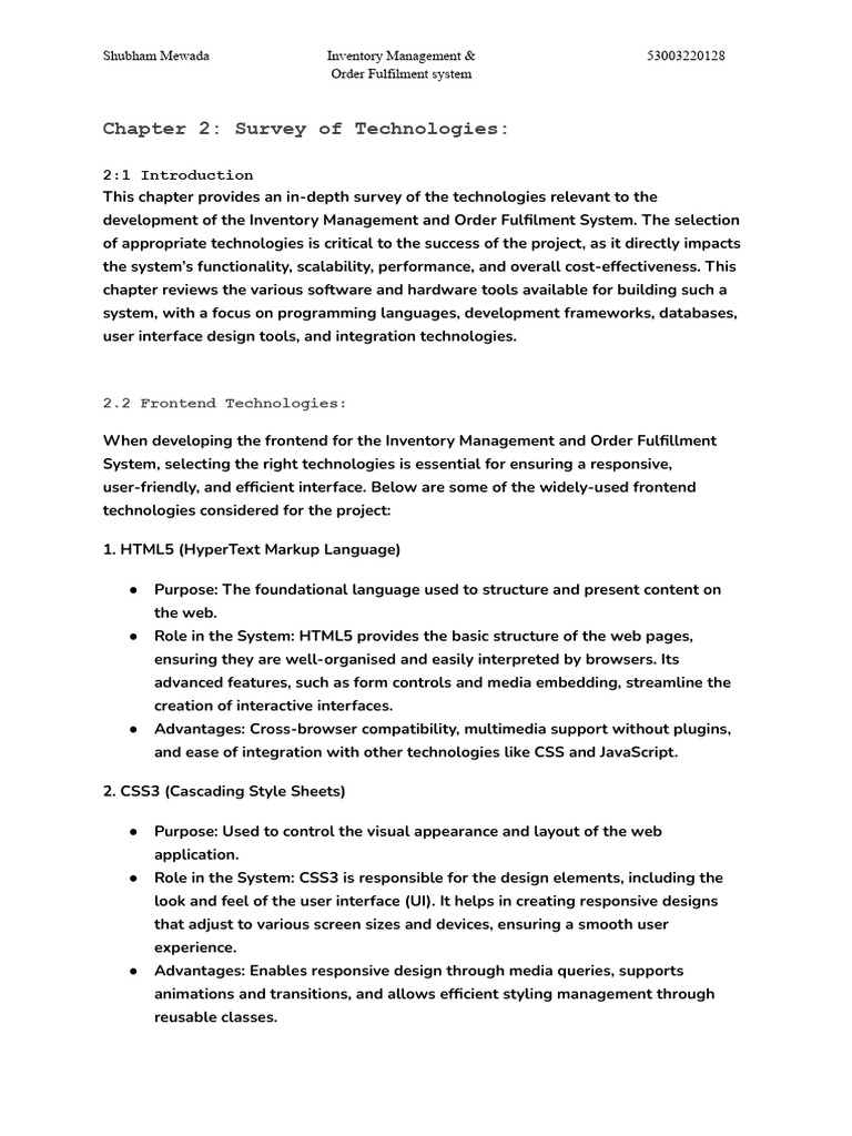 Chapter 2 - Survey of Technologies | PDF | World Wide Web | Internet & Web