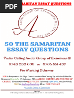 The Samaritan Sample Essays | PDF