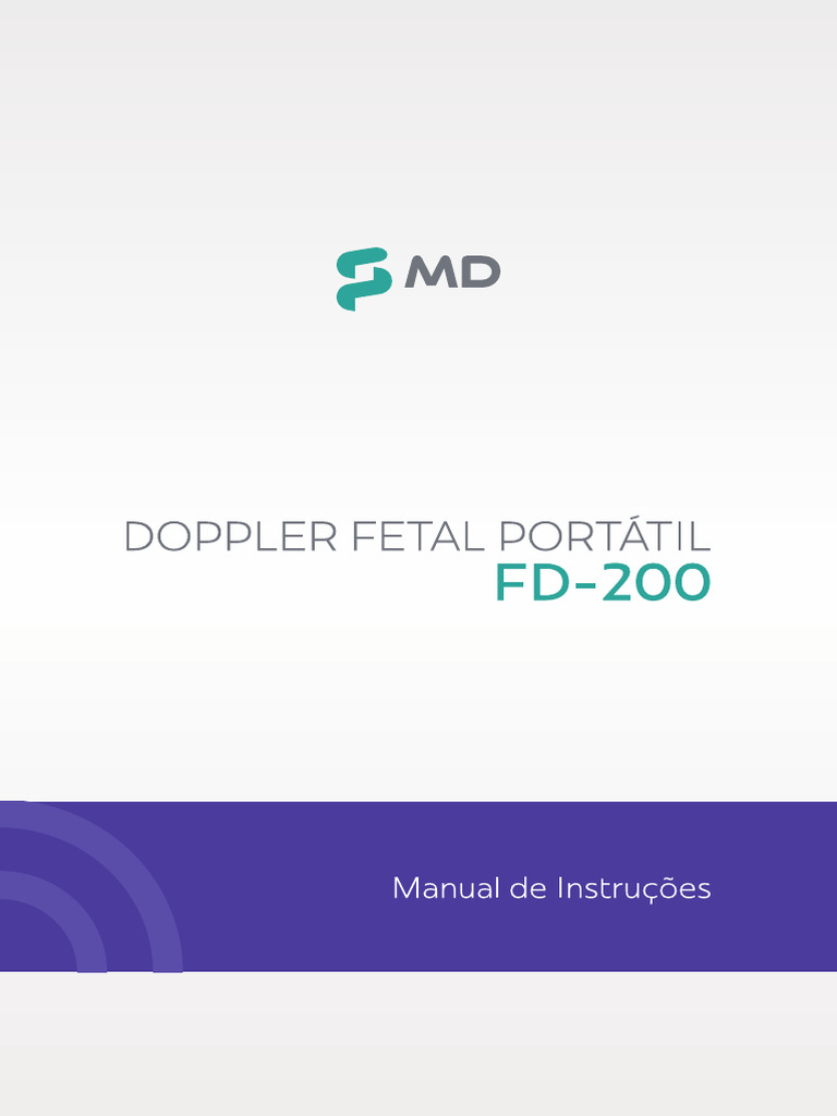 Manual do Doppler Fetal FD-200 MD | PDF | Fonte de energia | Hertz