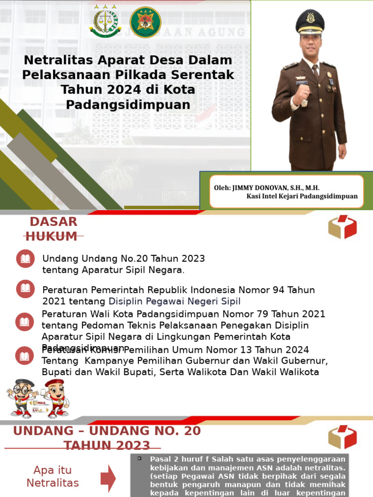 Pengawasan Netralitas ASN PPTX | PDF