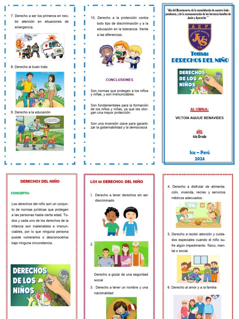 Derechos Fundamentales del Niño | PDF | Derechos de los niños | Instituciones sociales