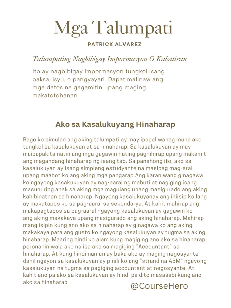 Mga Talumpati | PDF