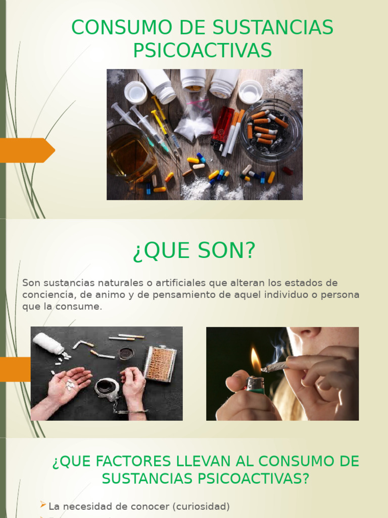 Consumo de Sustancias Psicoactivas | PDF | Drogas Psicoactivas | Sicología
