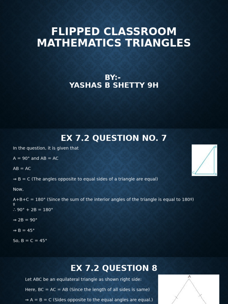 Triangles in Flipped Classroom Math | PDF | Teaching Methods ...
