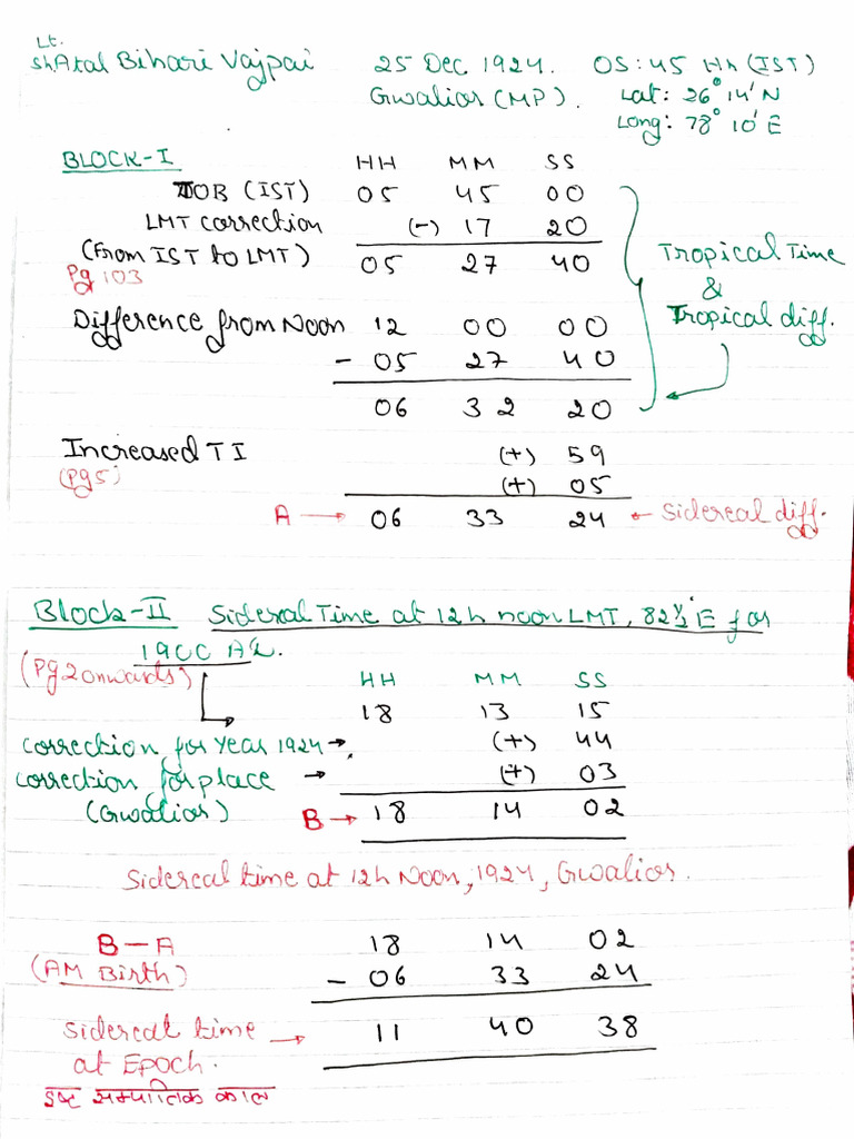 Ascendant and 10th Cusp Calculations | PDF | Science & Mathematics