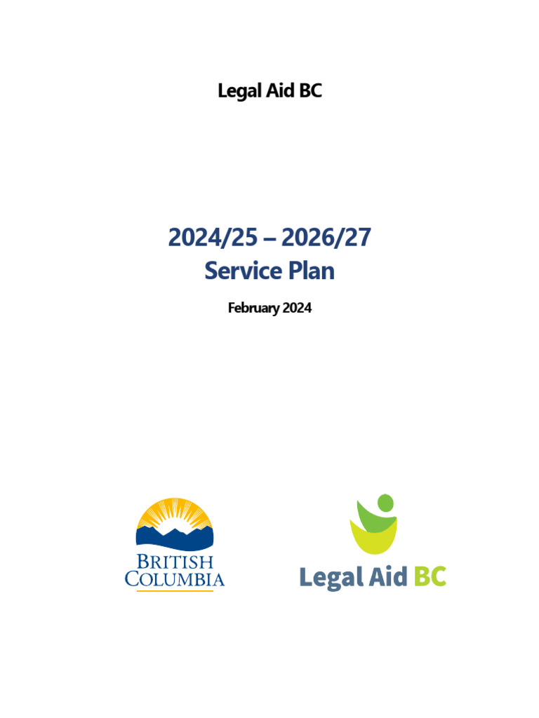 LABC Service Plan 2024 | PDF | Employee Retention | Legal Aid