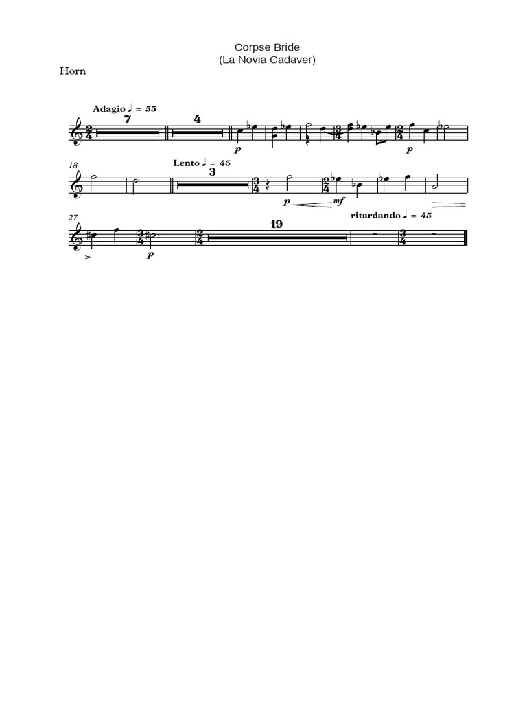 Corpse Bride v2 - Horn | PDF