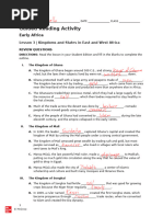 African Empires & Swahili States | PDF | Africa | Religion And Belief