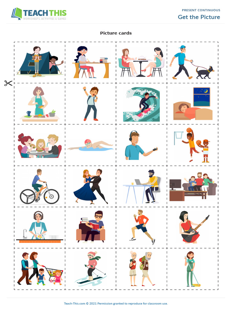 Present Continuous Speaking-Trang | PDF