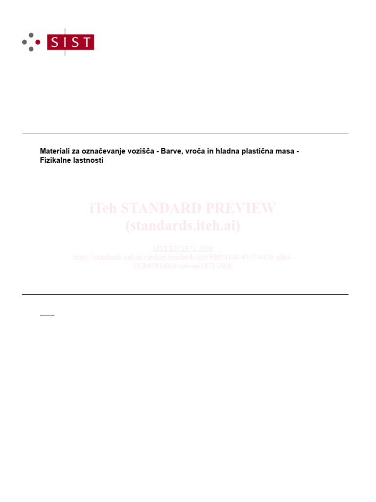 SIST-EN-1871-2020 | PDF | Paint | Varnish