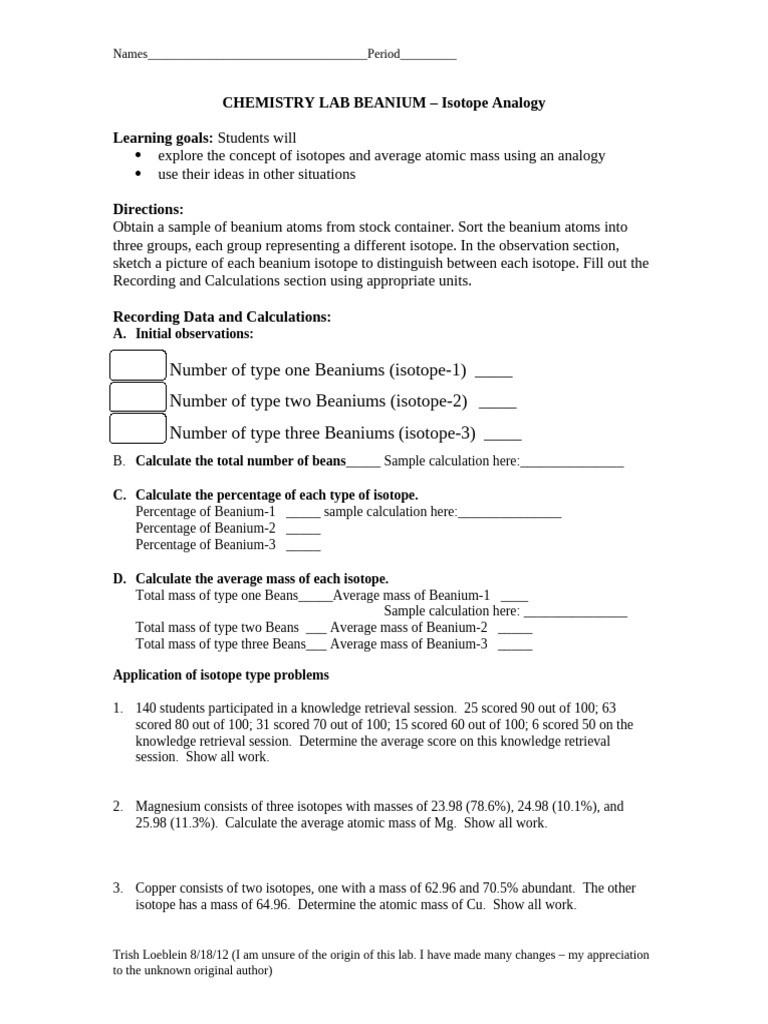 Beanium Lab 2012 | PDF