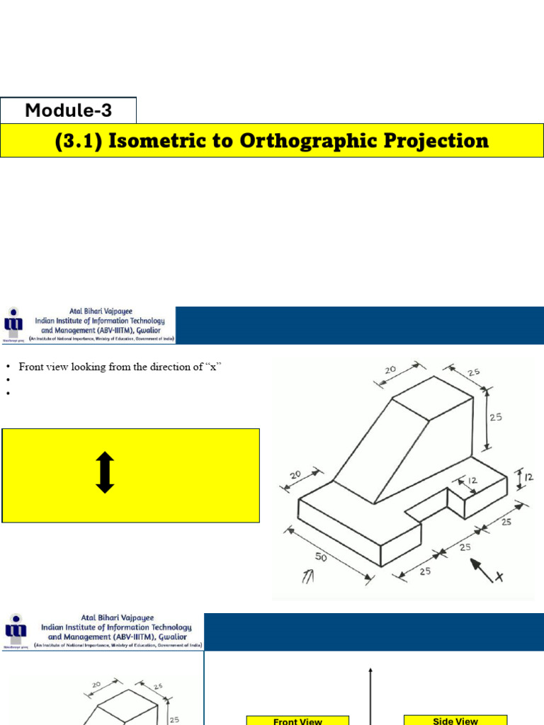 Orthographic Projection | PDF
