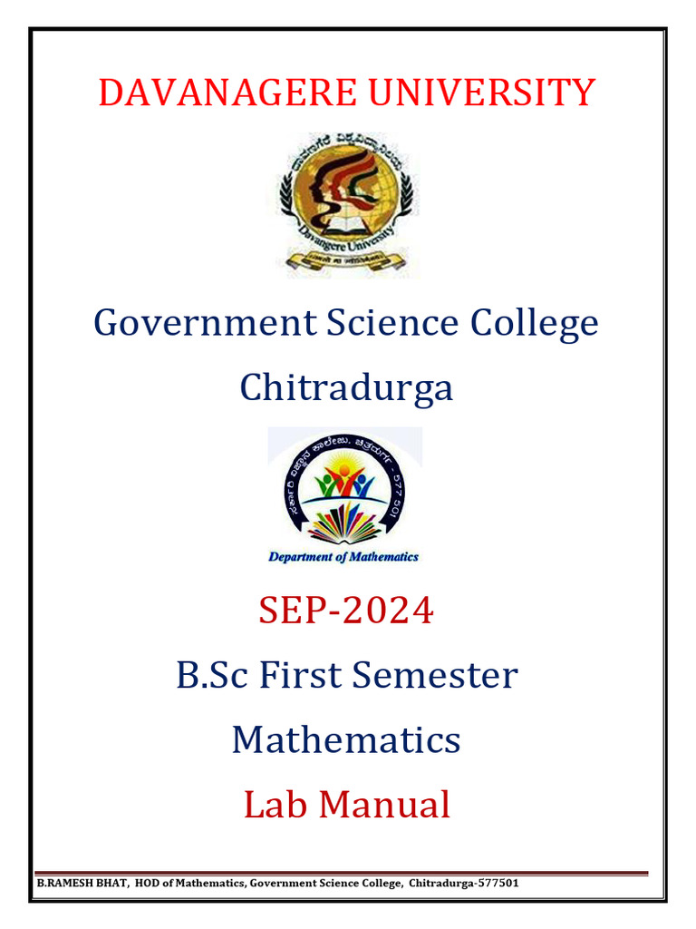 1. Manual of First Semester Mathematics Syllabus -S.E.p-2024 | PDF ... 1. Manual of First Semester Mathematics Syllabus -S.E.p-2024 | PDF ...