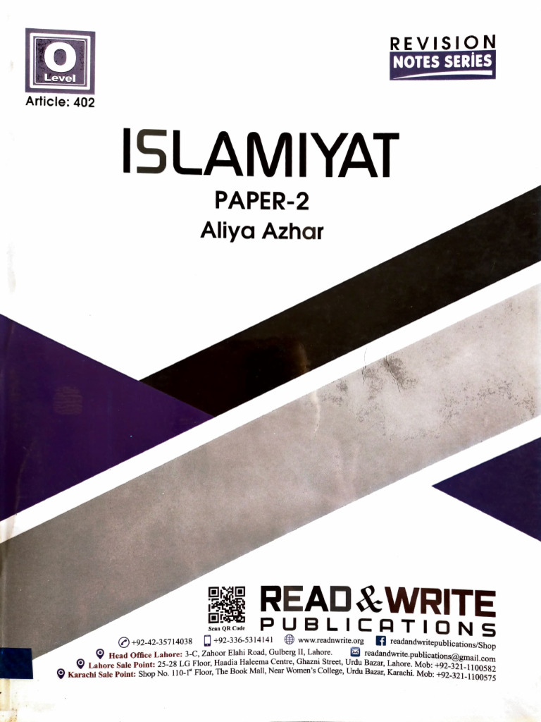 O Level Islamiat Aliya Azhar Notes Paper 2 | PDF | Prophets And ...