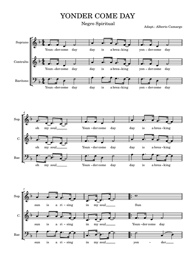 Yonder Come Day | PDF