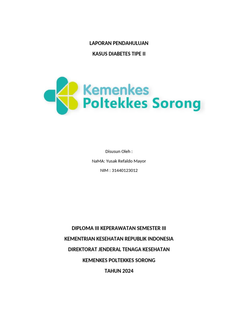 LP DM Tipe Ii | PDF | Kesehatan Holistik | Sains & Matematika
