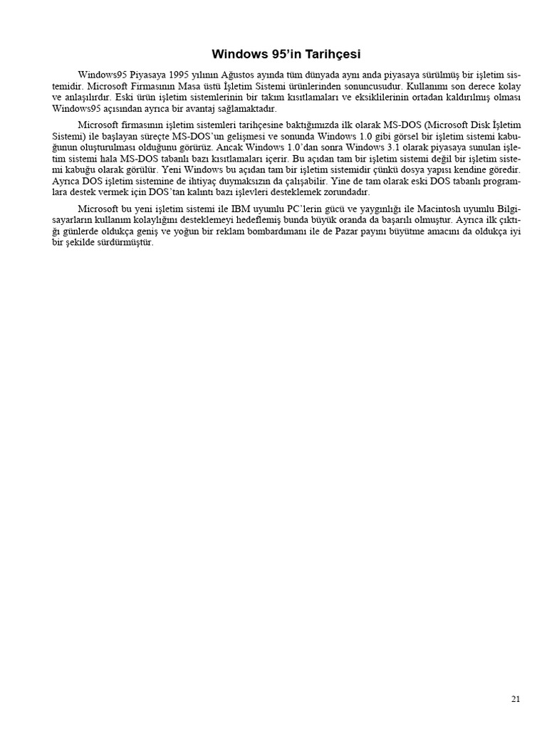 Hafta04 WINDOWS95 | PDF