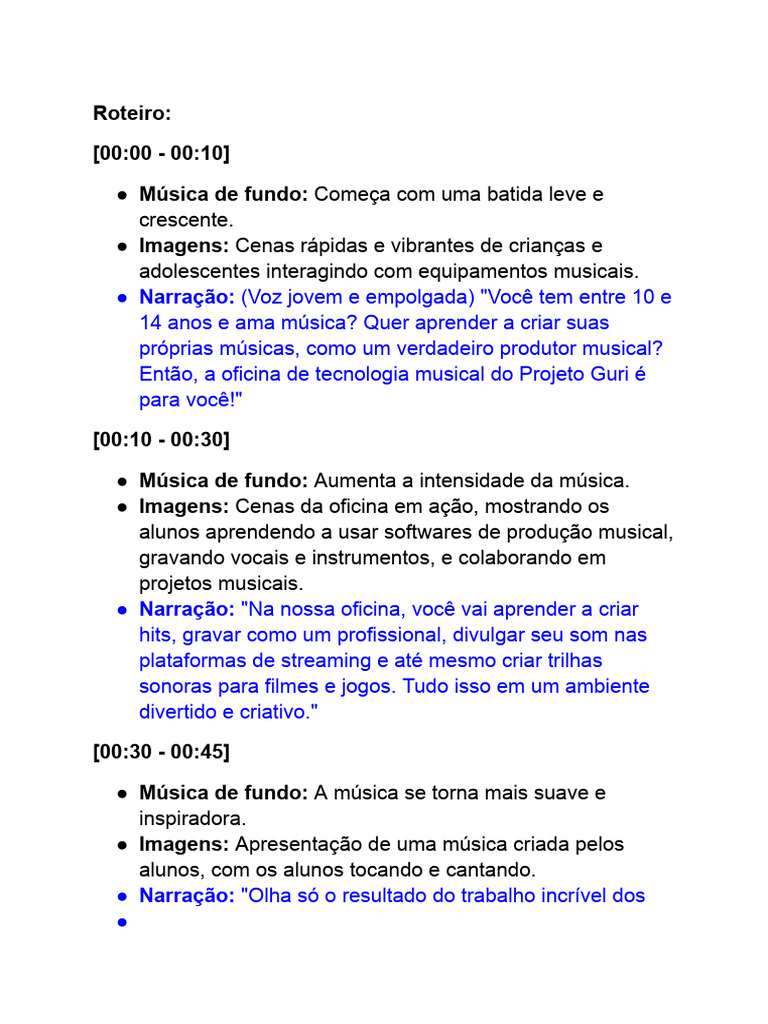 Roteiro Teatro | PDF | Arte