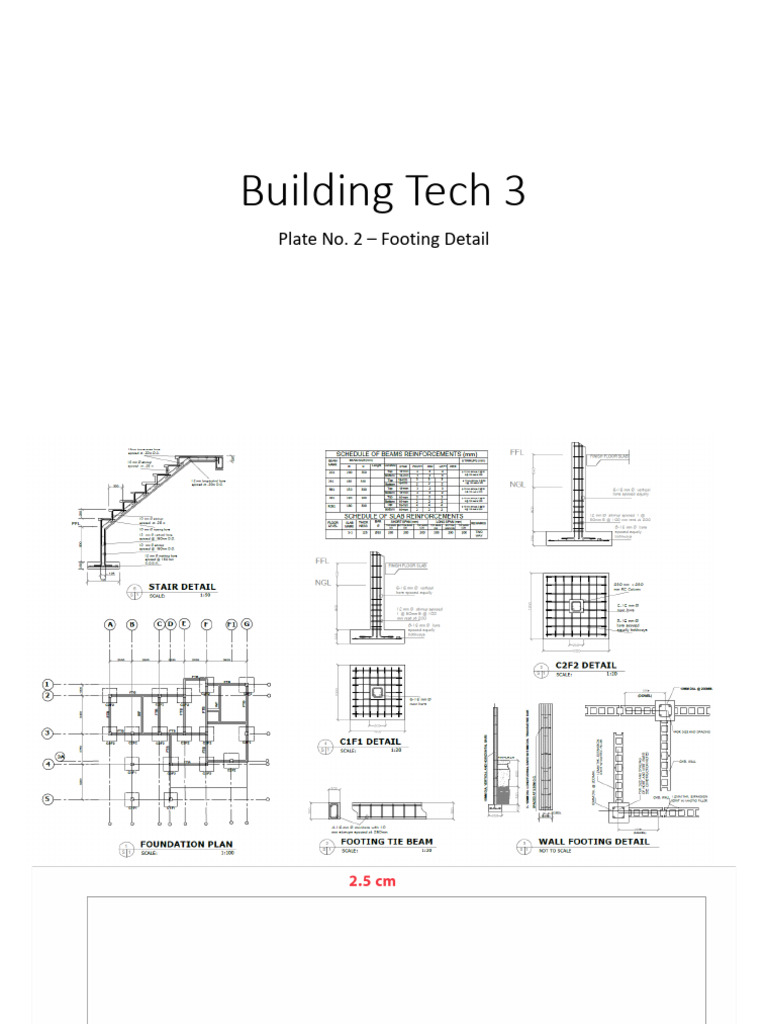 Building Tech 3 Footing Detail | PDF