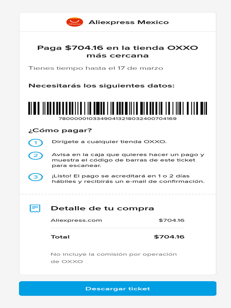 Ticket para Finalizar Tu Compra | PDF