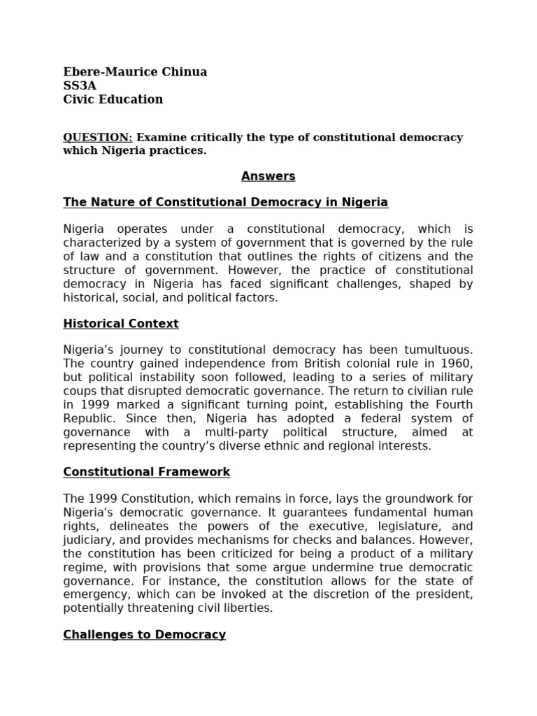Civic Assignment 4th October 2024 | PDF | Democracy | Political Ideologies