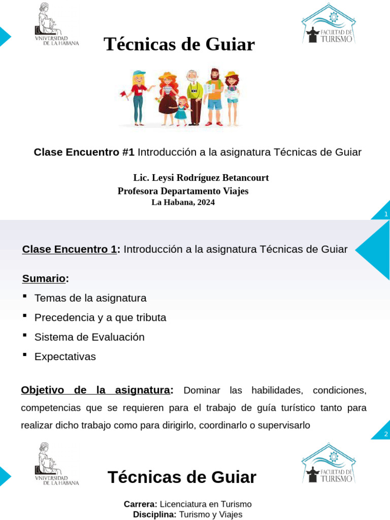 Clase 1 TG 21-4 | PDF | Turismo | Libro guía