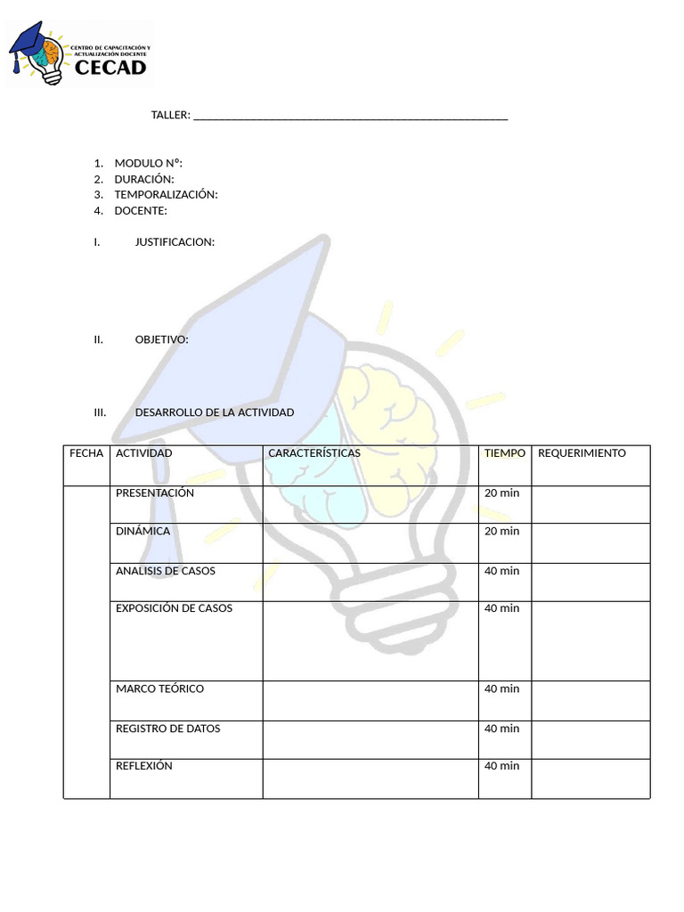 Esquema de Programacion | PDF