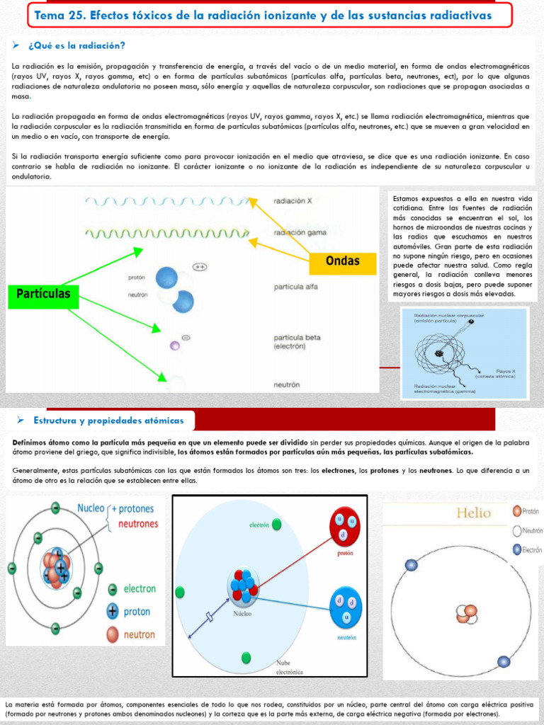 Efectos Toxicos de Las Sustancias Radiactivas y Radiaci | PDF ...