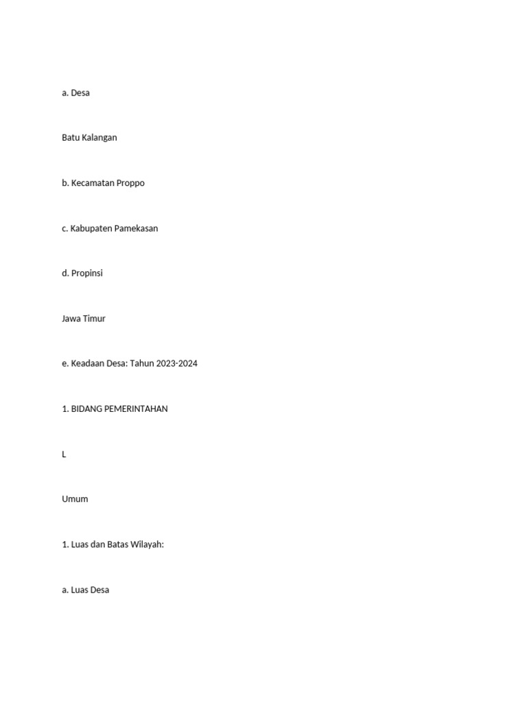 Monografi Desa-WPS Office | PDF