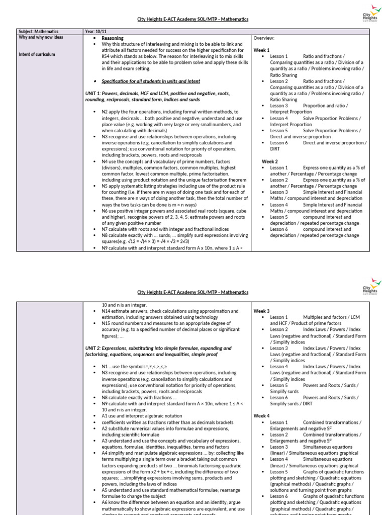 Y10 and Y11 Higher AUT 2 SOL Mathematics | PDF | Area | Triangle