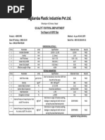 Ashirvad Pipes Pvt. LTD.: Test Report of Upvc Agri Pipes As Per Is 4985 ...