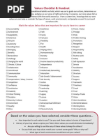 Core Values Workbook | PDF | Disciplines | Love