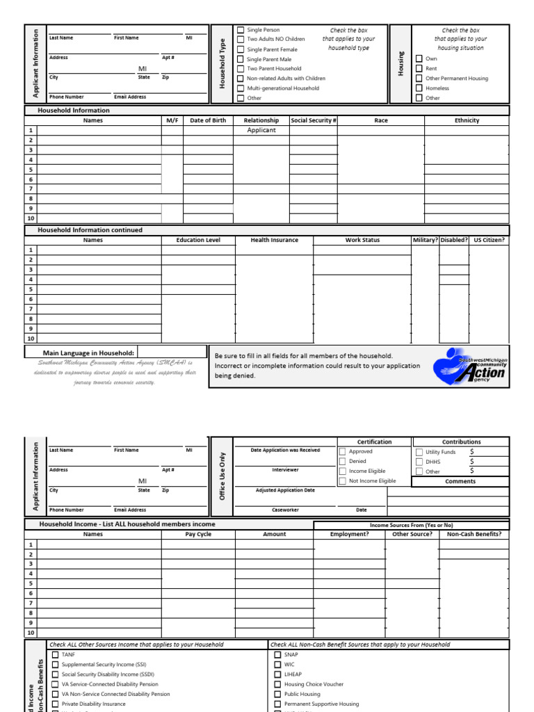 CARES Application PDF - Application | PDF | Social Security (United ...