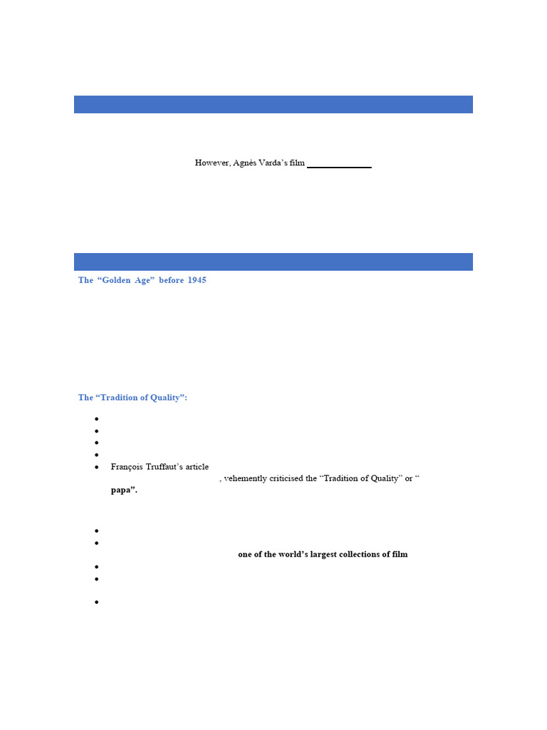 Unit 2 - The French New Wave | PDF