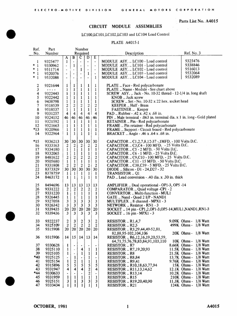 Emd MPC 4015 | PDF | Resistor | Electromagnetism