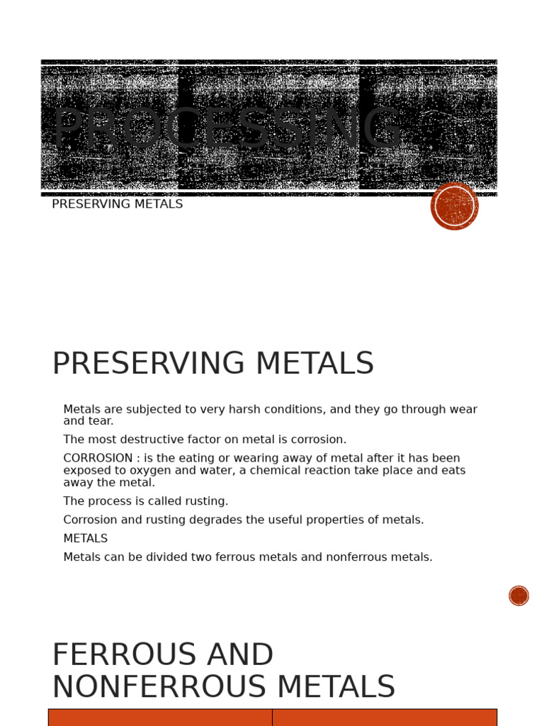 Processing Metals Grade 9 | PDF | Plastic | Corrosion