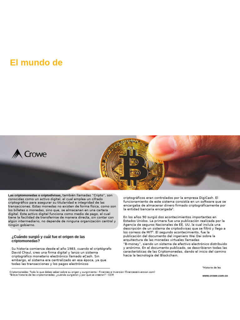 El Mundo de Las Criptomonedas y Los Activos Digitales | PDF | Criptomoneda | Bitcoin