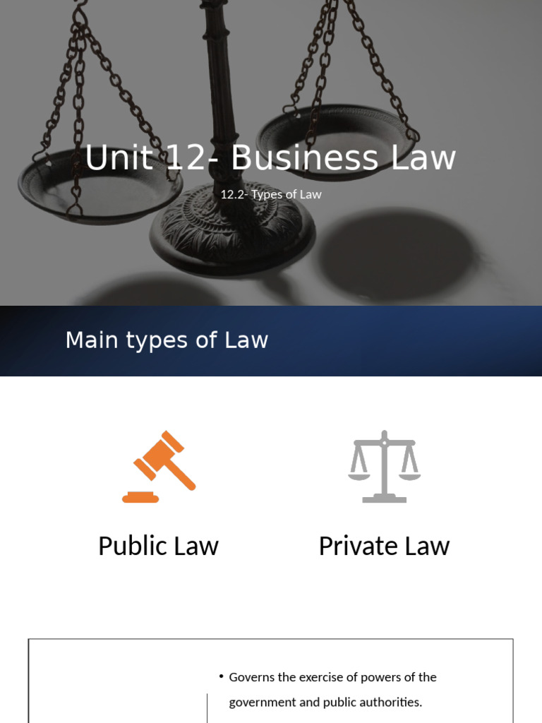 Types of Law | PDF | Property | Tort