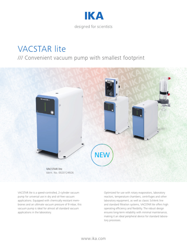 Flyer - VACSTAR Lite Pump - 210x280mm - IWS - Web | PDF | Pump | Vacuum