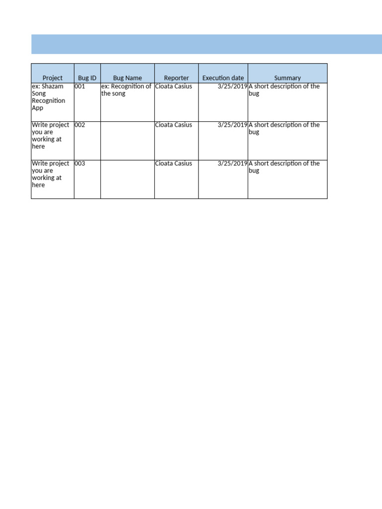 Defect Report Template | PDF