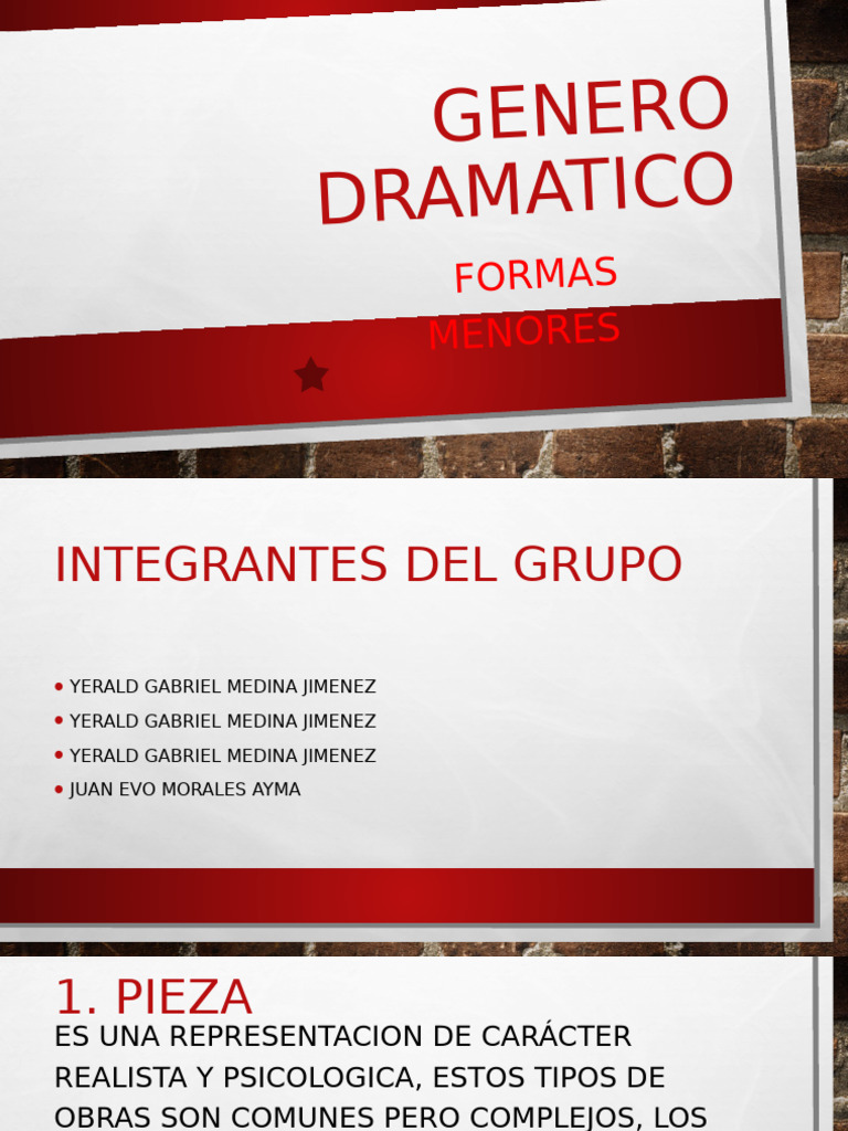 Genero Dramatico | PDF | Arte | Clásicos