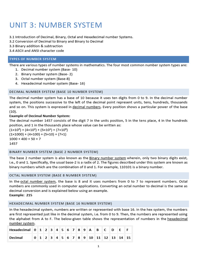 DOC_LM_Unit-3 2 | PDF | Decimal | Subtraction