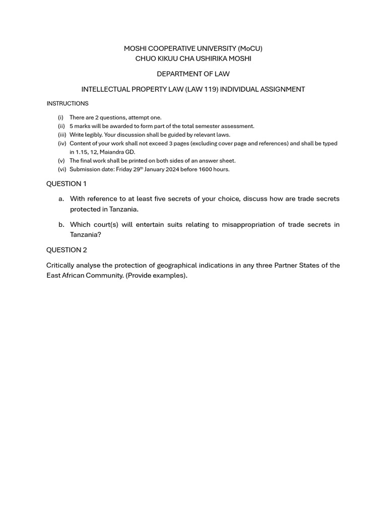 IPR Individual Assignment | PDF