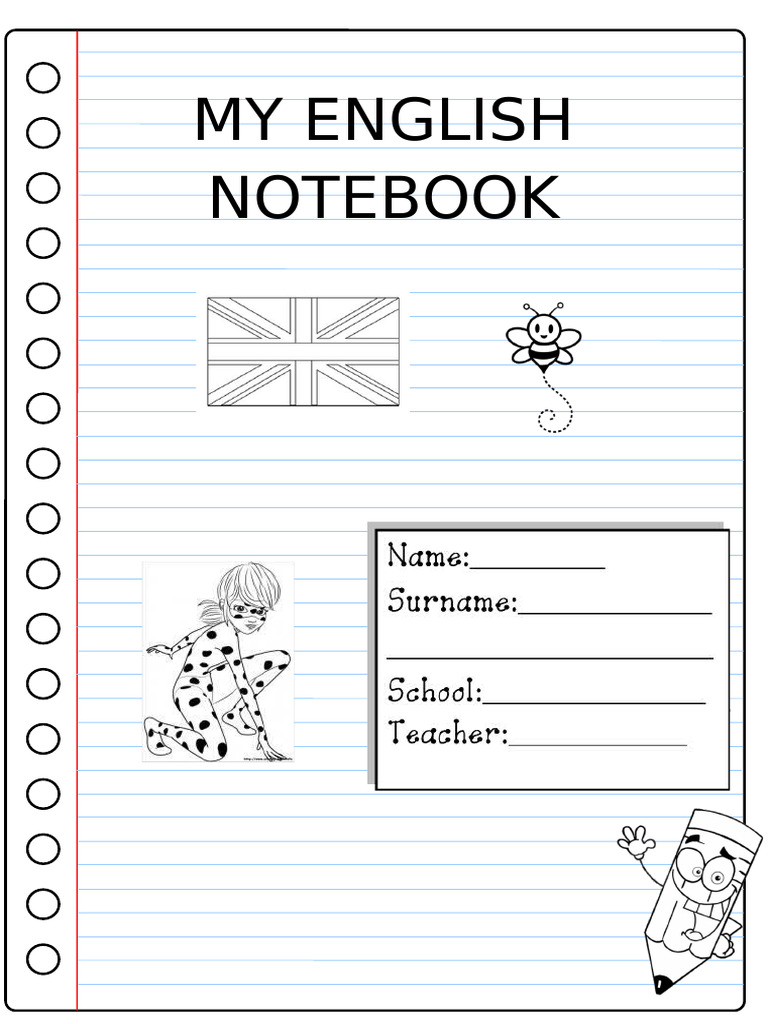 My English Notebook - Cover Ladybug | PDF