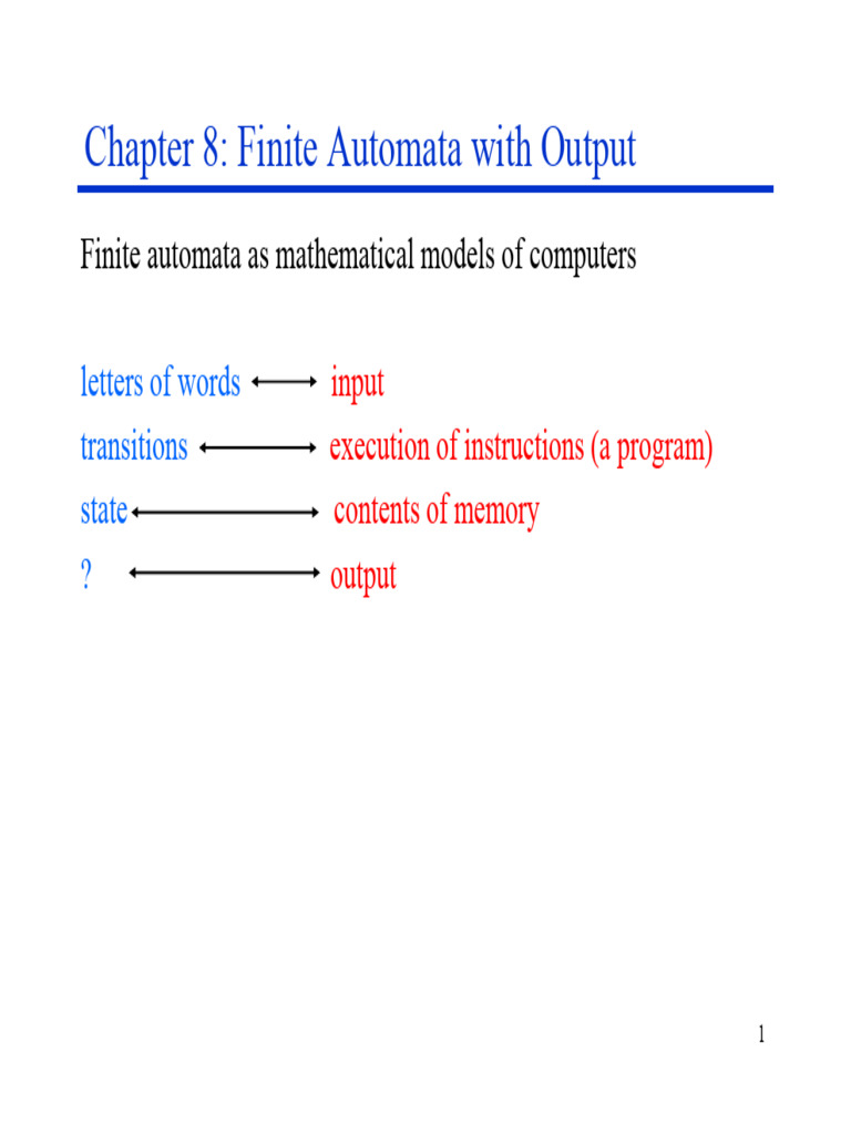 Lec. 07 Moore and Mealy Machines | PDF | Formal Methods | Models Of ...