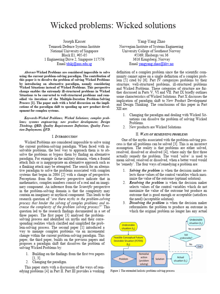 Wicked Problems Wicked Solutions | PDF | Computers