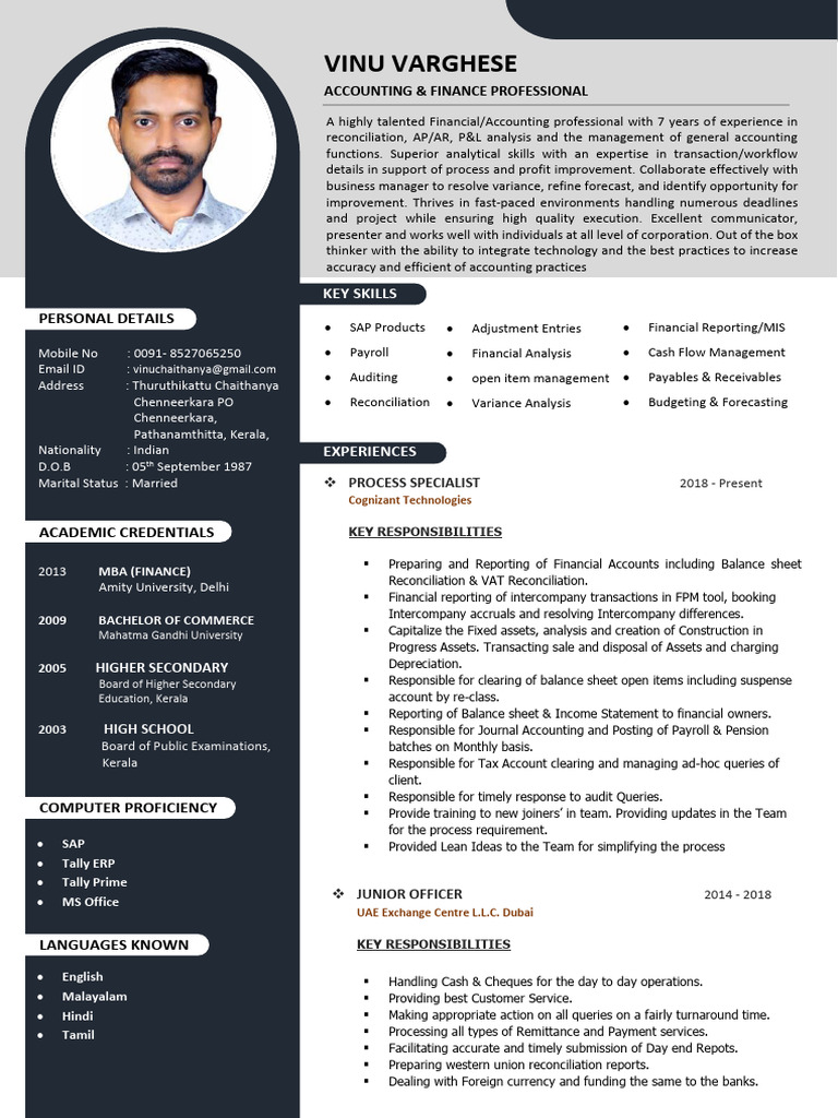 cv (4) | PDF | Balance Sheet | Taxes