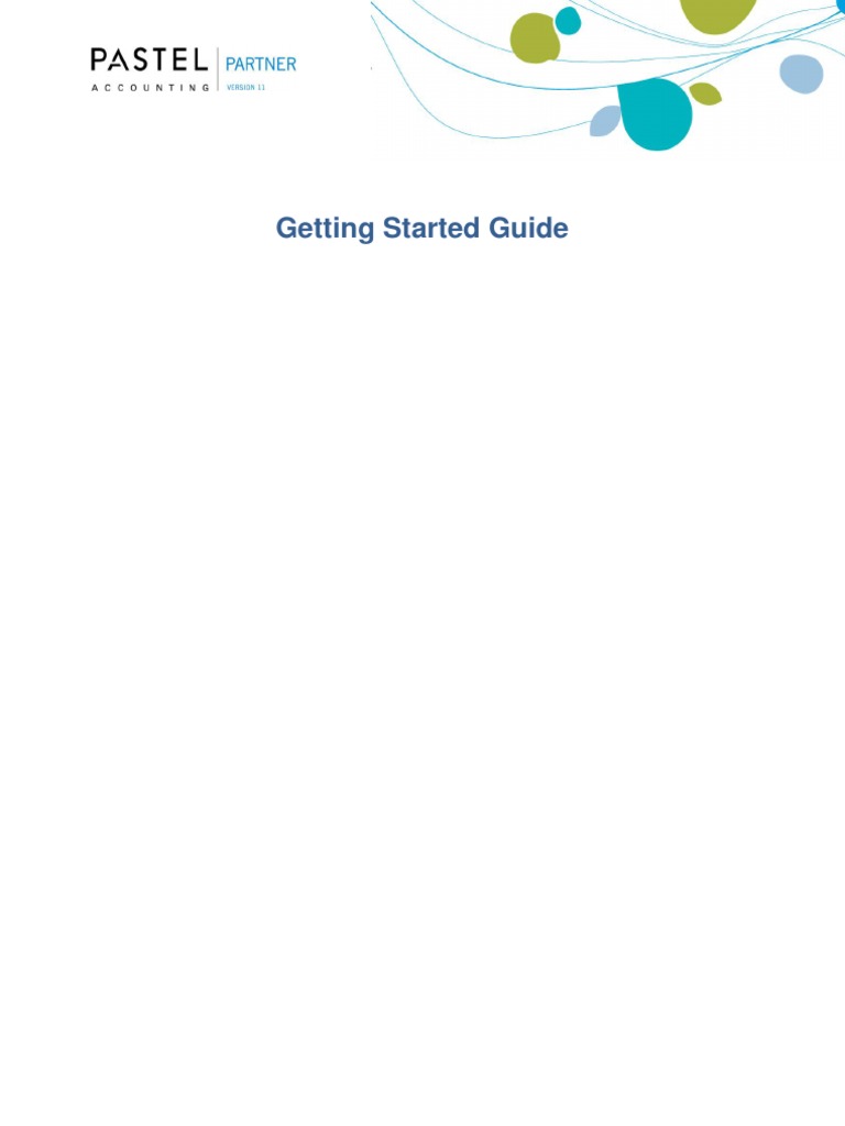Pastel Accounting Getting Started Guide | PDF | Microsoft Excel | Databases